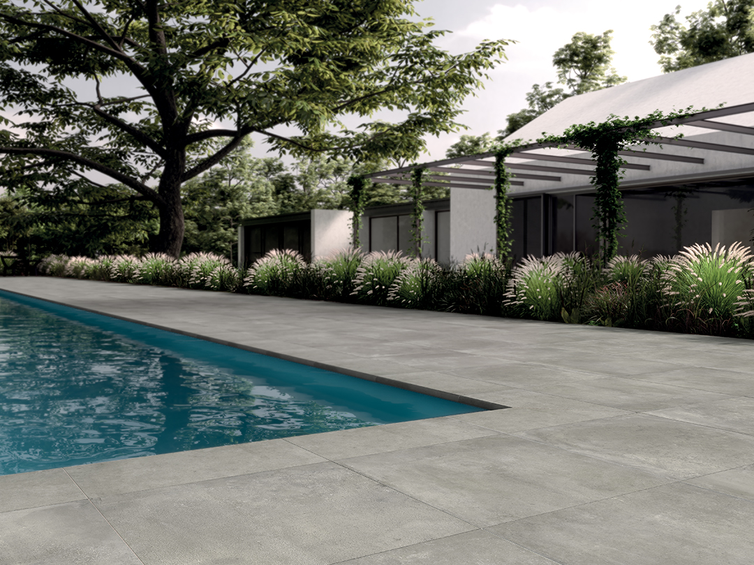 Terrastegels Abetone fusion cemento, maat 80x80x2.0 cm